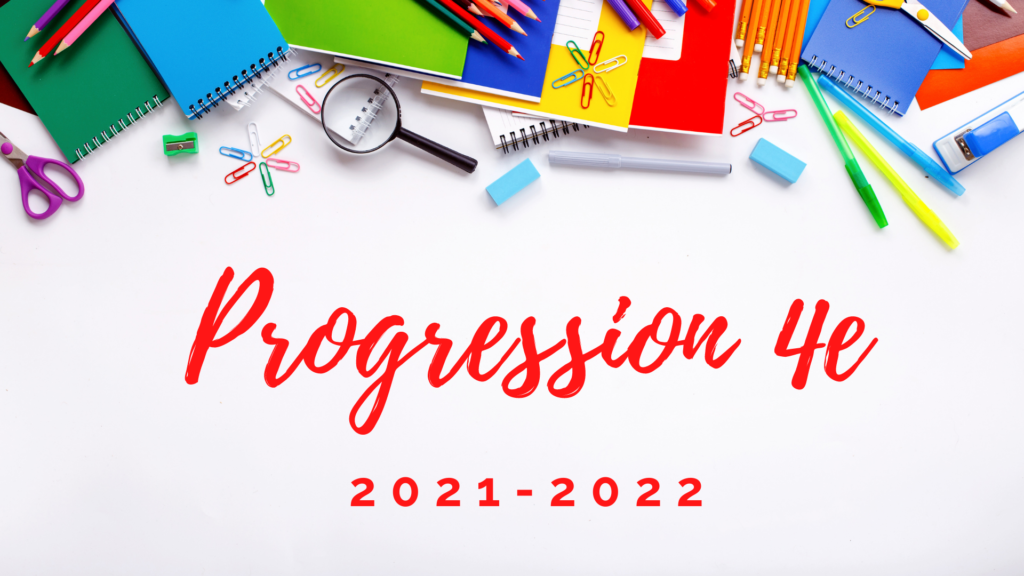 Progression 4e (2021-2022) – Knocking on Teachers' Door